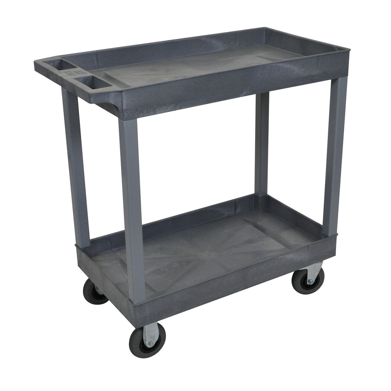 Luxor Workspaces Gray 18X32 2 Tub Cart W/ Sp5 Casters (EC11SP5-G) | JB ...