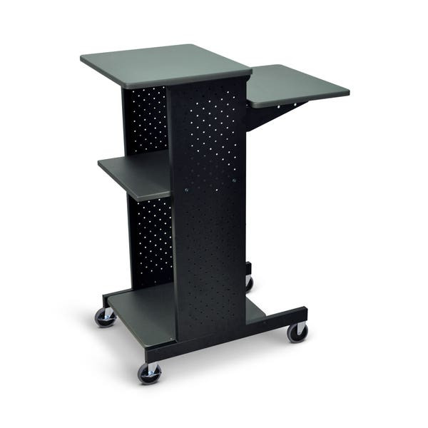 Luxor Workspaces Series Presentation Cart With Cabinet (PS4000) | JB Tools