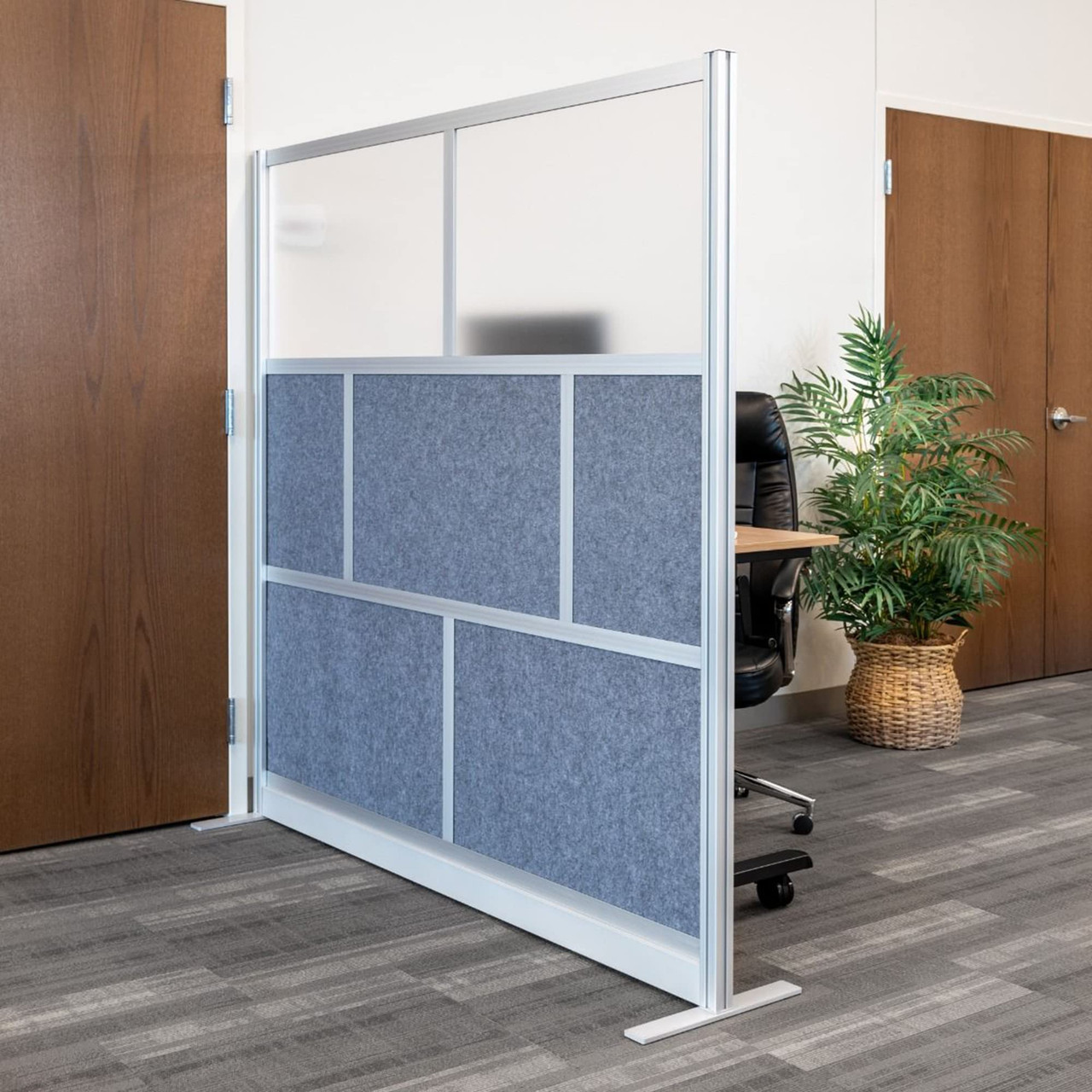 Luxor Workspaces Modular Room Divider Wall, 70"X70" Starter Wall (MW ...