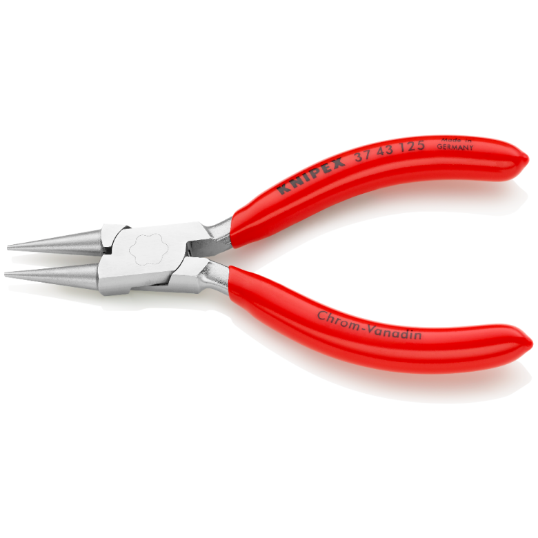 KNIPEX Electronics Gripping Pliers, Smooth Jaws, 125mm (3743125) | JB Tools