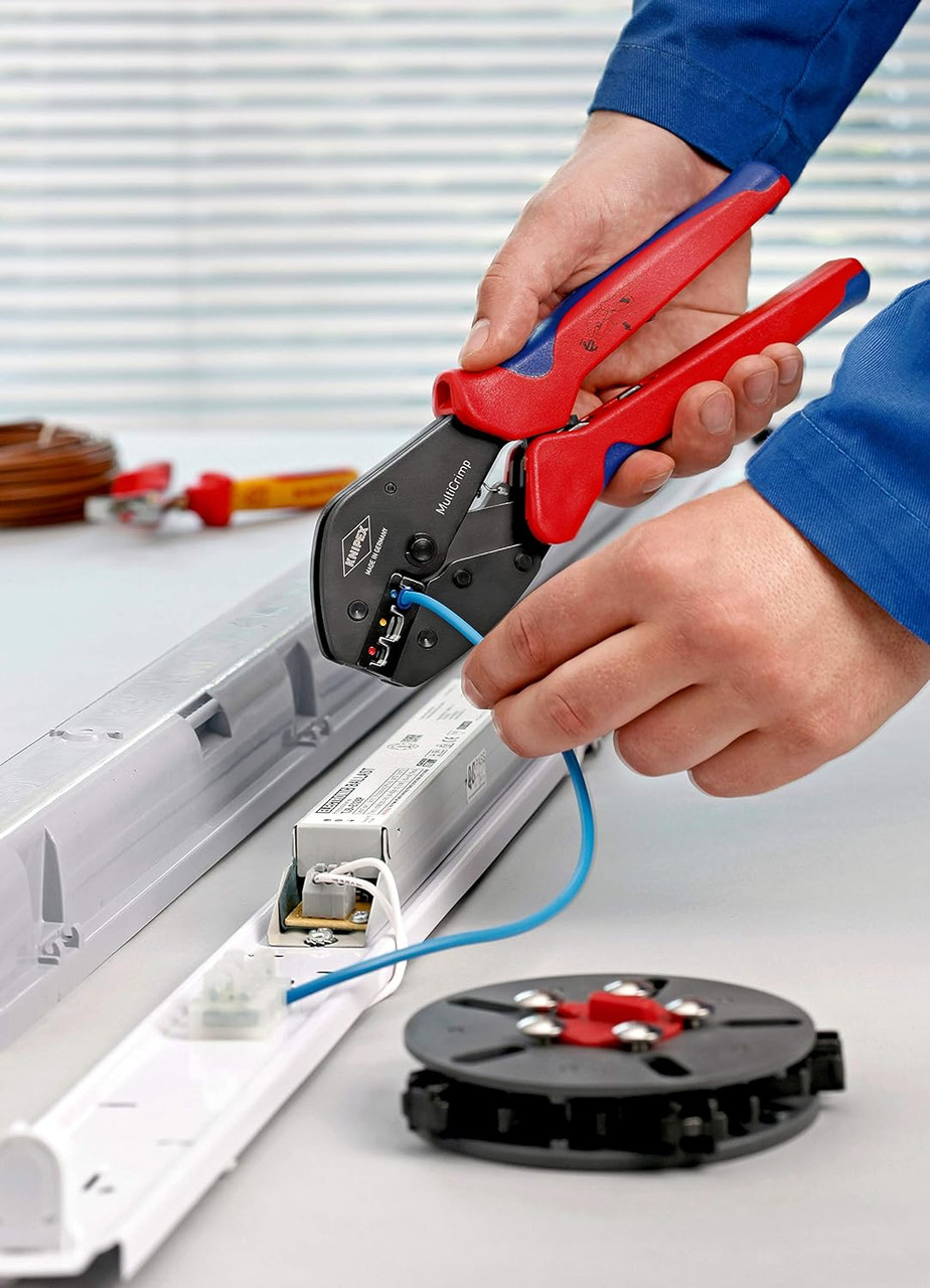 Knipex Crimping Pliers Multicrimp With 3 Interchangeable Dies (973301 ...