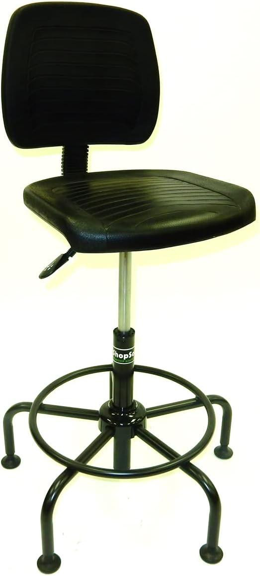 Shopsol Height Adjustable Industrial Chair W/Tubular Base & Welded ...