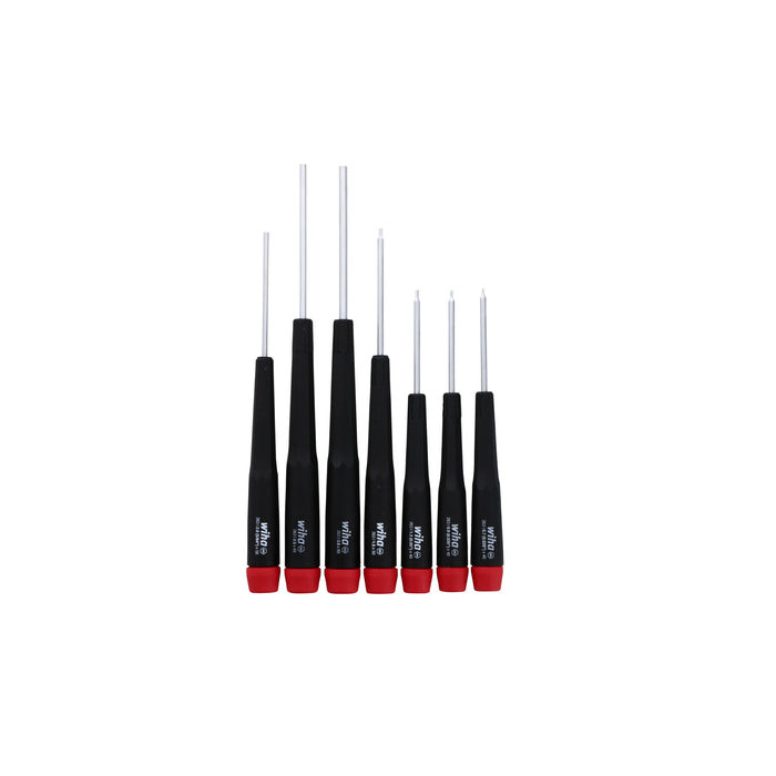 Wiha 7 Piece Precision Hex Screwdriver Set - Metric (26390) | JB Tools