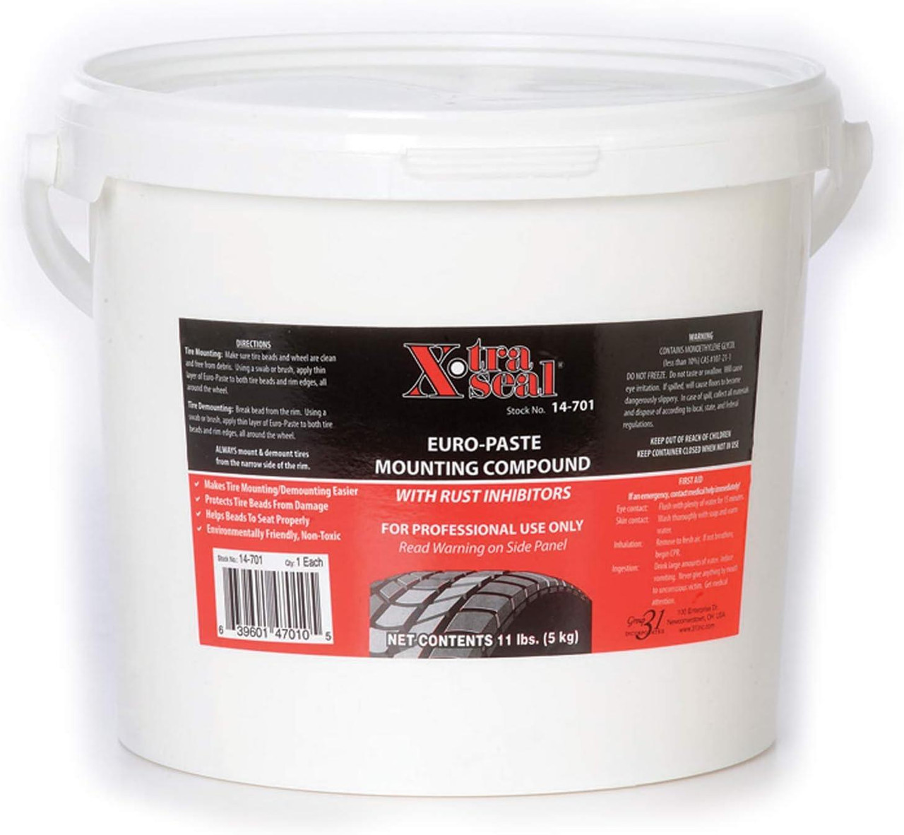 X-tra Seal Tire Compound Euro-Paste White 11 Lbs (14-701) | JB Tools