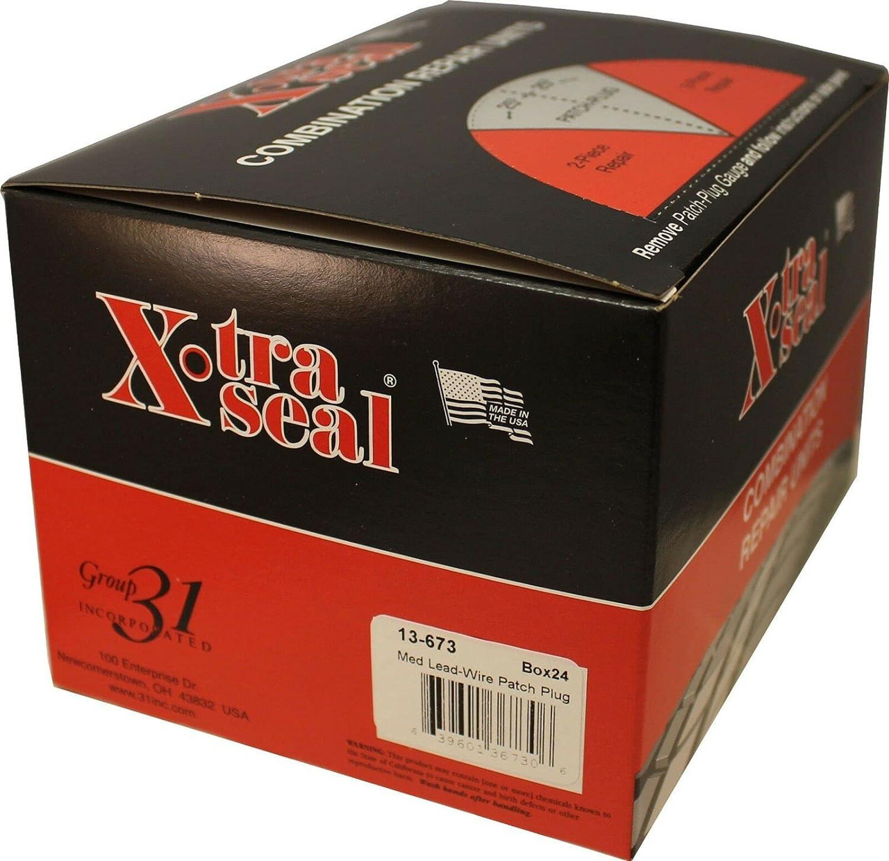 X-tra Seal Lead-Wire Patch / Plug Combo 1/4", 24 Pieces (13-673) | JB Tools