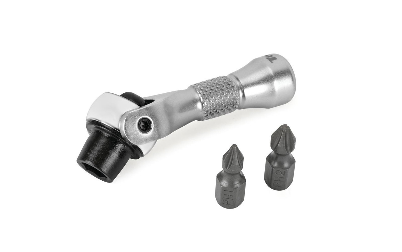 Titan Tools 1/4" Drive Nano Ratcheting Swivel Bit Drivers (11331) | JB ...