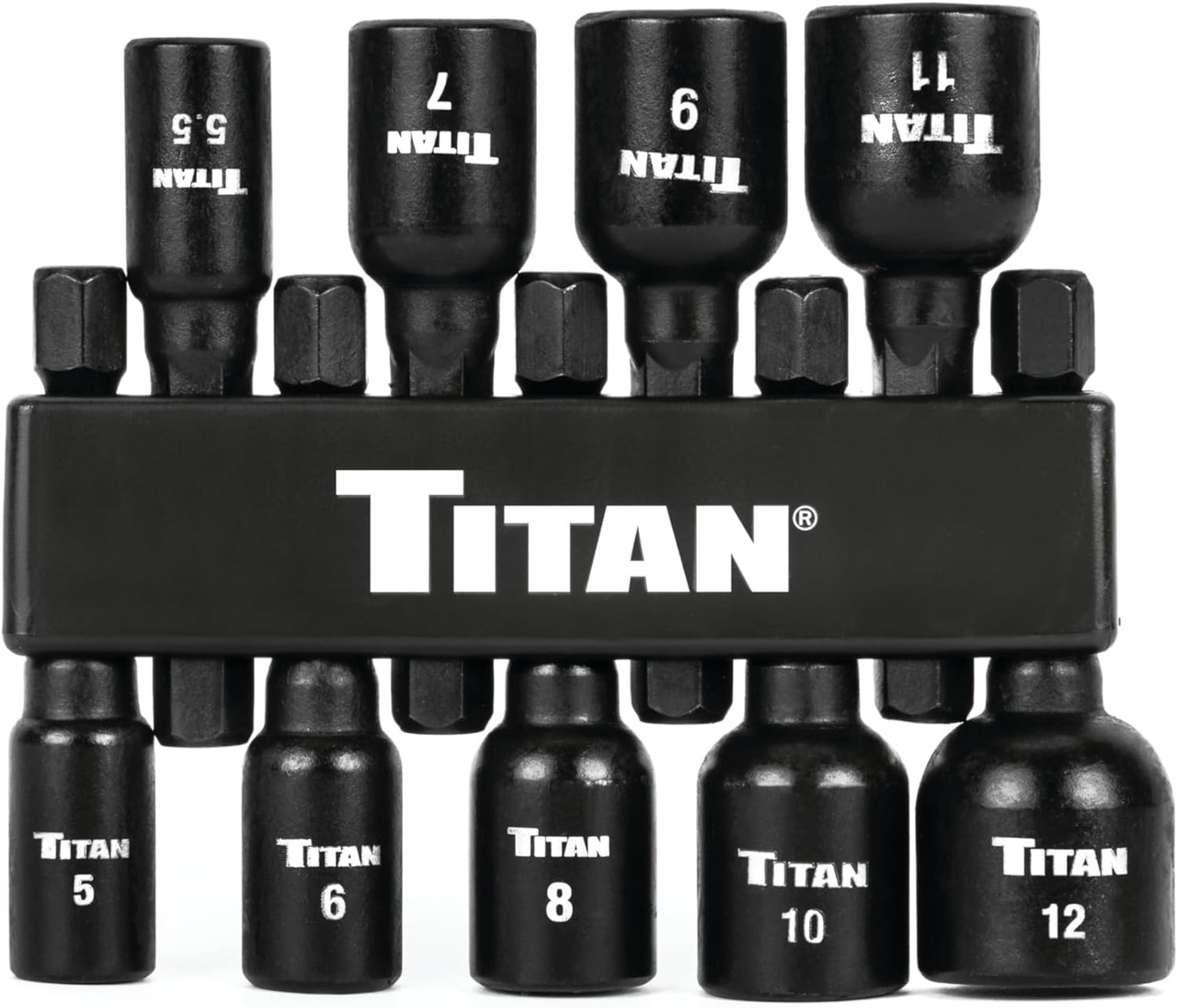 Titan Tools 9-Piece Metric Magnetic Nut Driver Set (16297) | JB Tools