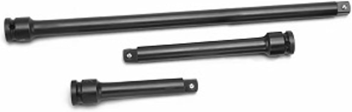 Grey Pneumatic 1/4 Drive 3pc. Impact Extension Set (9703E) | JB Tools