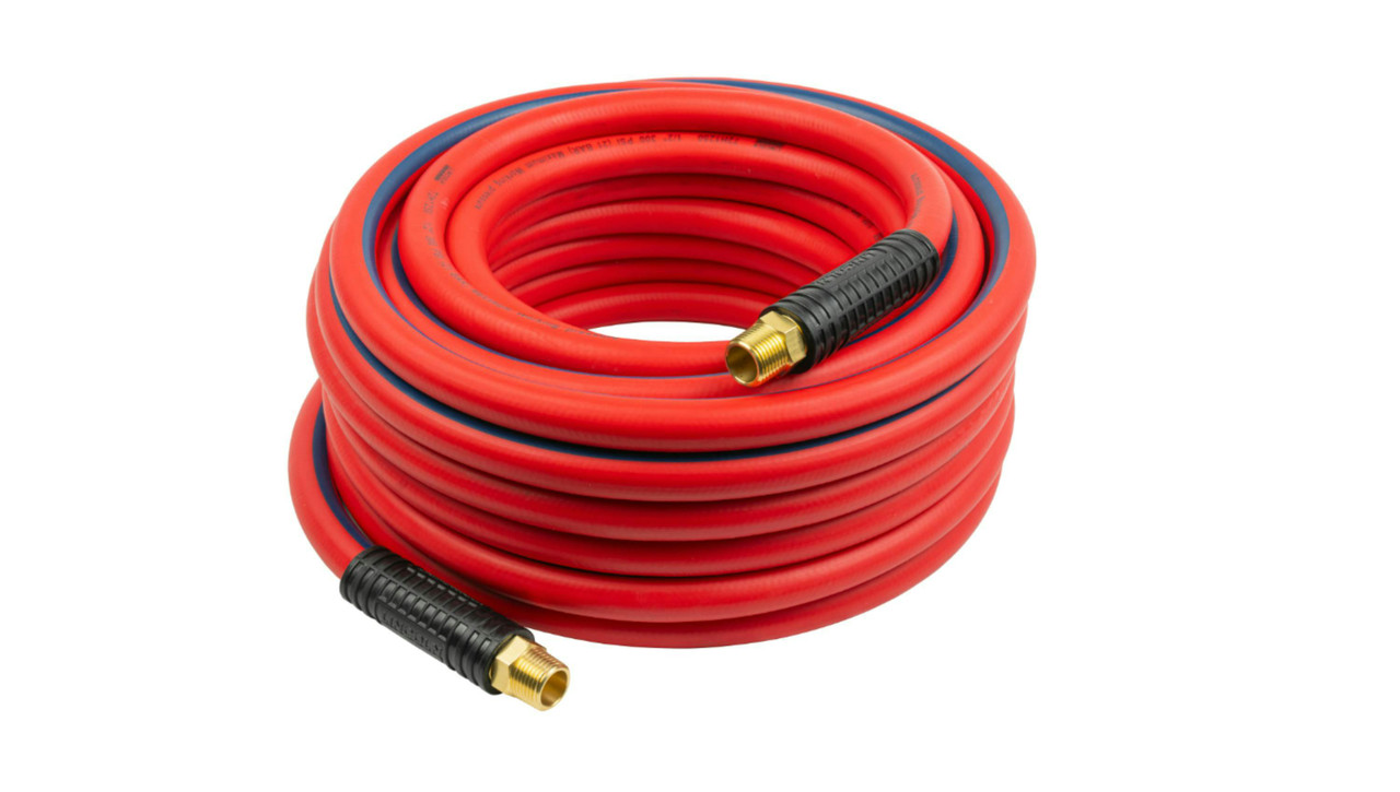 Lincoln Industrial 50 Ft, 3/8 In. Premium Hybrid Polymer Air/Water Hose ...