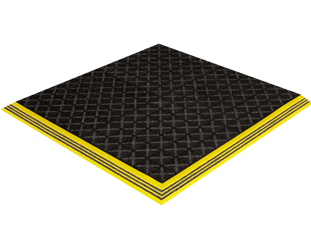 Crown Mats Ergo X-Treme with Grit-Safe Drain-Through 39"x78" Black w/Y