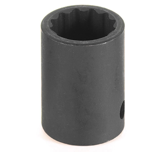 Grey Pneumatic 1/2" Drive x 28mm Sta. - 12pt Socket (2128M) | JB Tools
