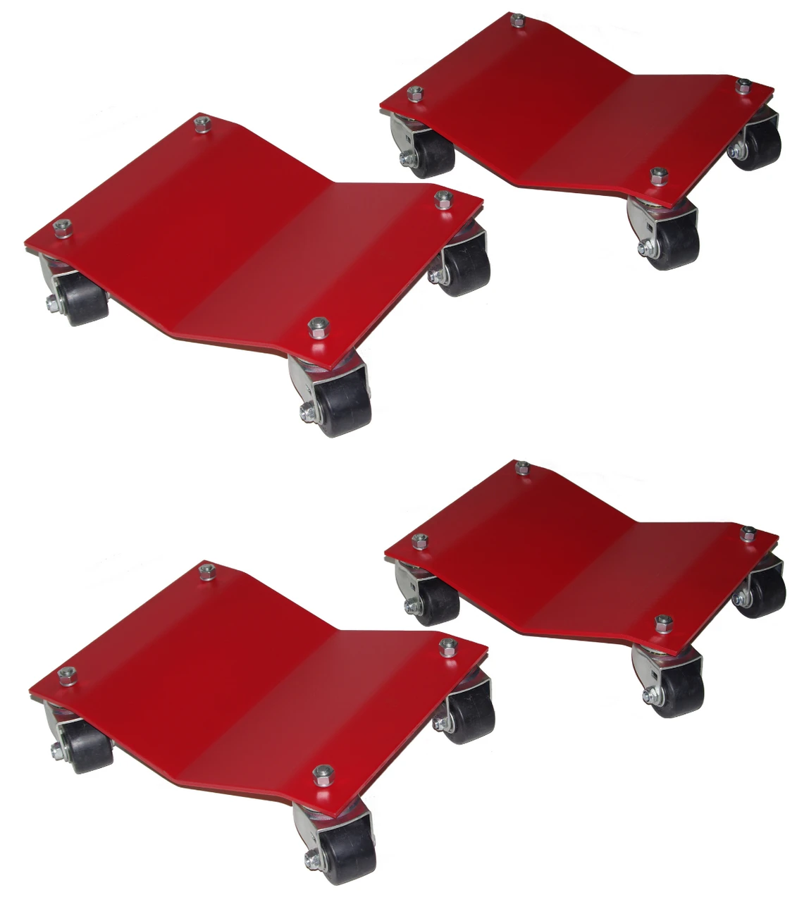 Merrick Auto Dolly 12"x16" V-Groove Heavy Duty Set | JB Tools