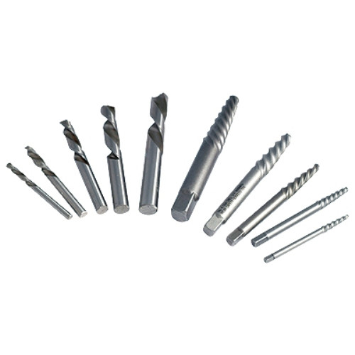 HHIP 10 PIECE SCREW EXTRACTOR & DRILL BIT SET (1011-0011) | JB Tools
