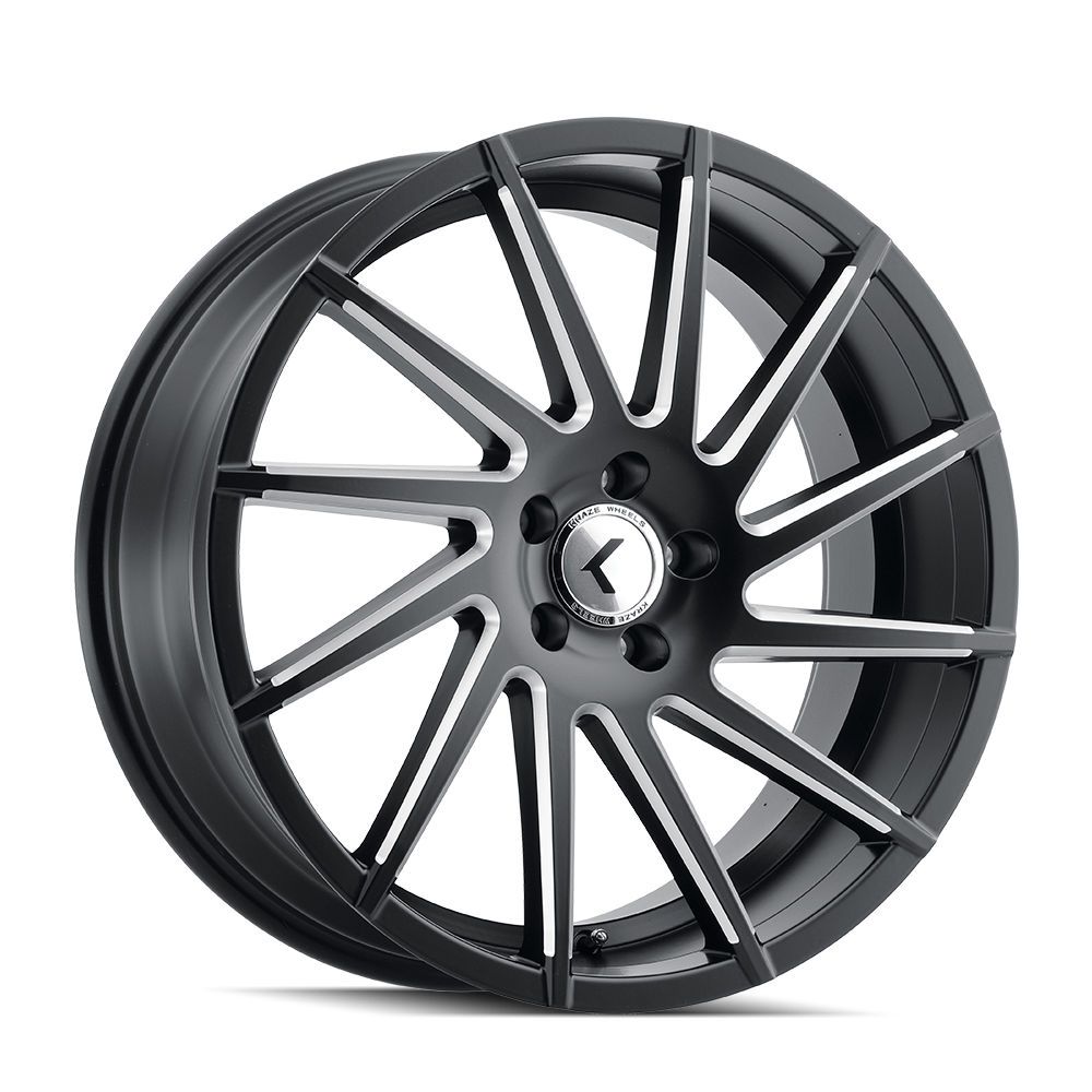 Kraze Spinner KR181 Gloss Black Milled Wheels | JB Tools