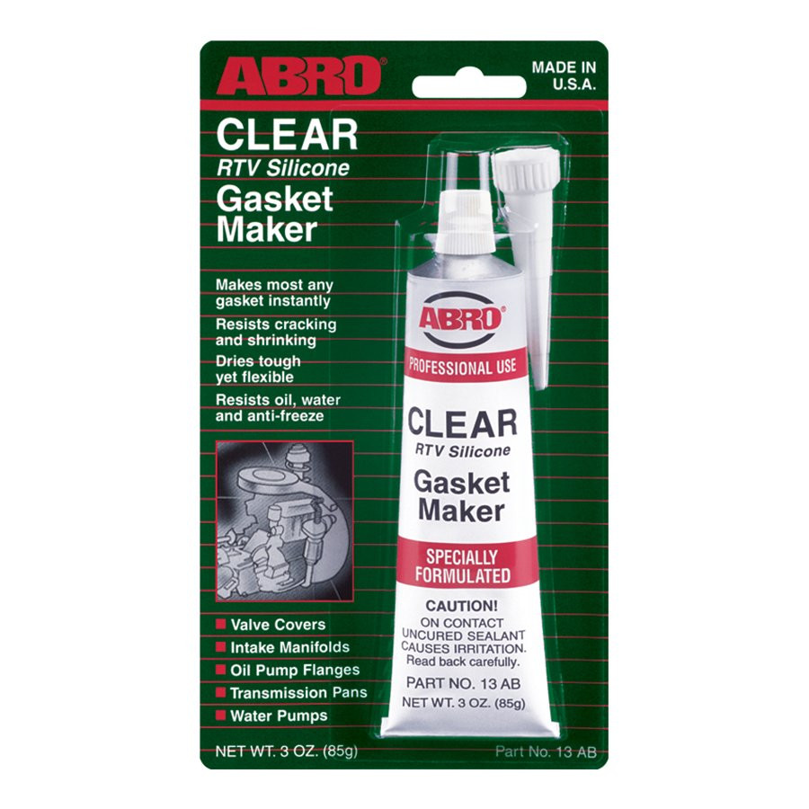 ABRO Silicone Gasket Maker Clear 3 oz. (13-AB) | JB Tools