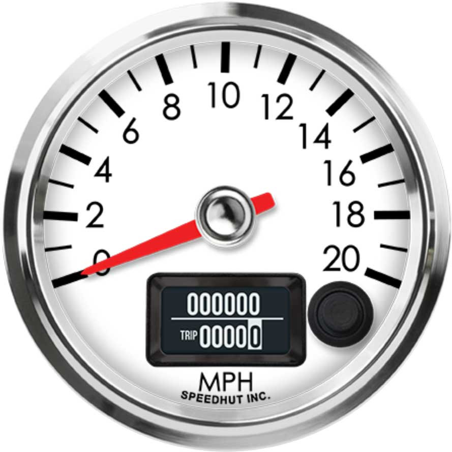 Speedhut 2-5/8" 20 mph GPS Speedometer (R25-S6-LEG) | JB Tools