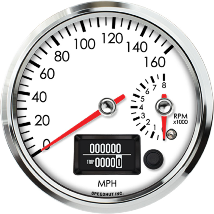 Speedhut 4-1/2" 160mph GPS Speedom./8K Tacho. (R45-DS4-LEG) | JB Tools