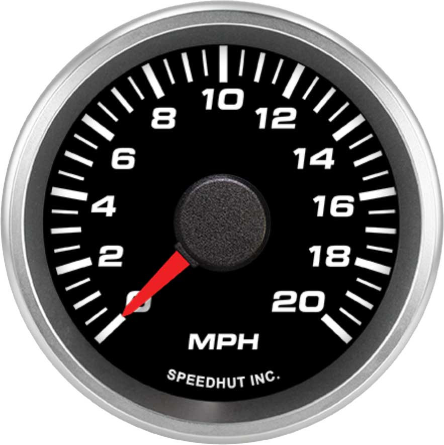 Speedhut 2-1/16" 20 mph GPS Speedometer (R2-S6-REV) | JB Tools