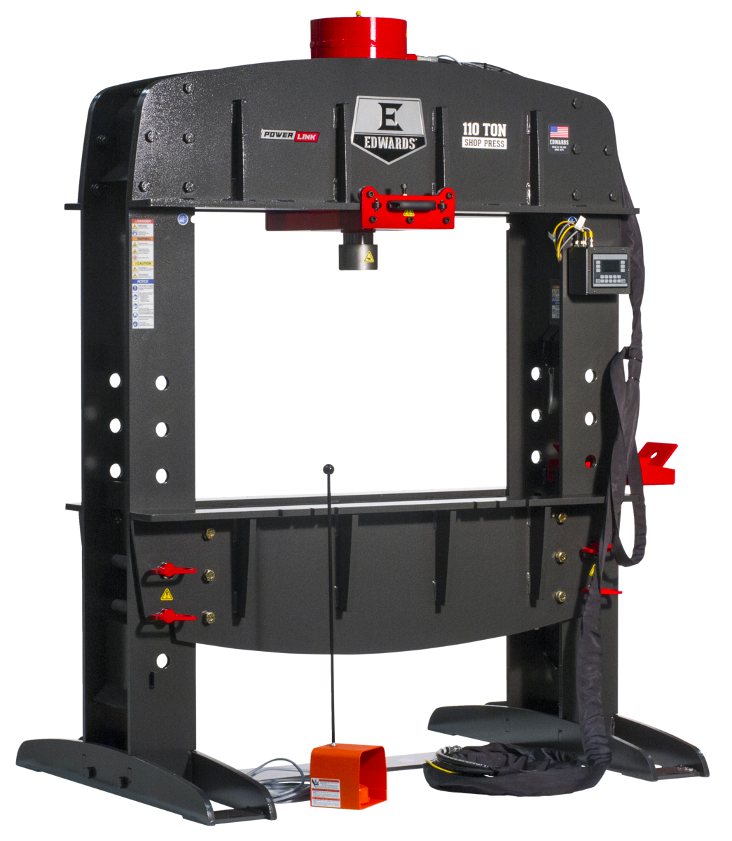 Edwards 110 Ton Shop Press With Plc And Portable Power Unit 230V, 1Ph ...