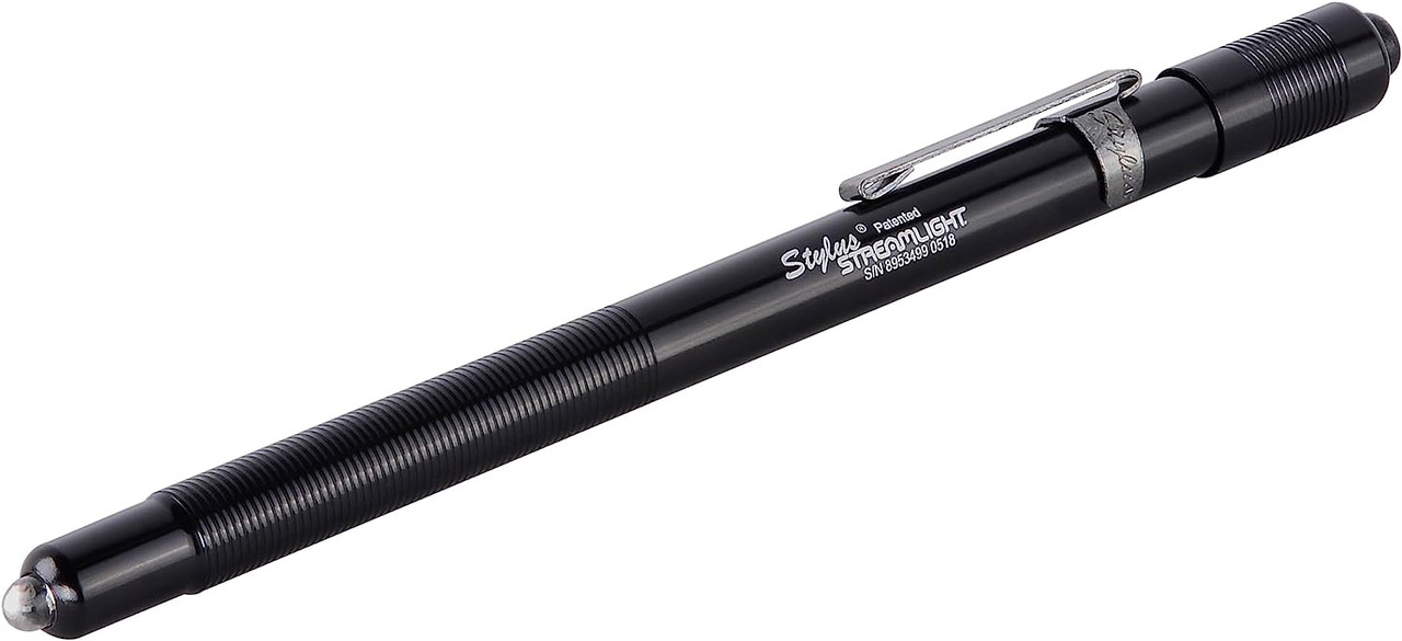 Streamlight Stylus 3-AAAA LED Penlight Black White (65018) | JB Tools