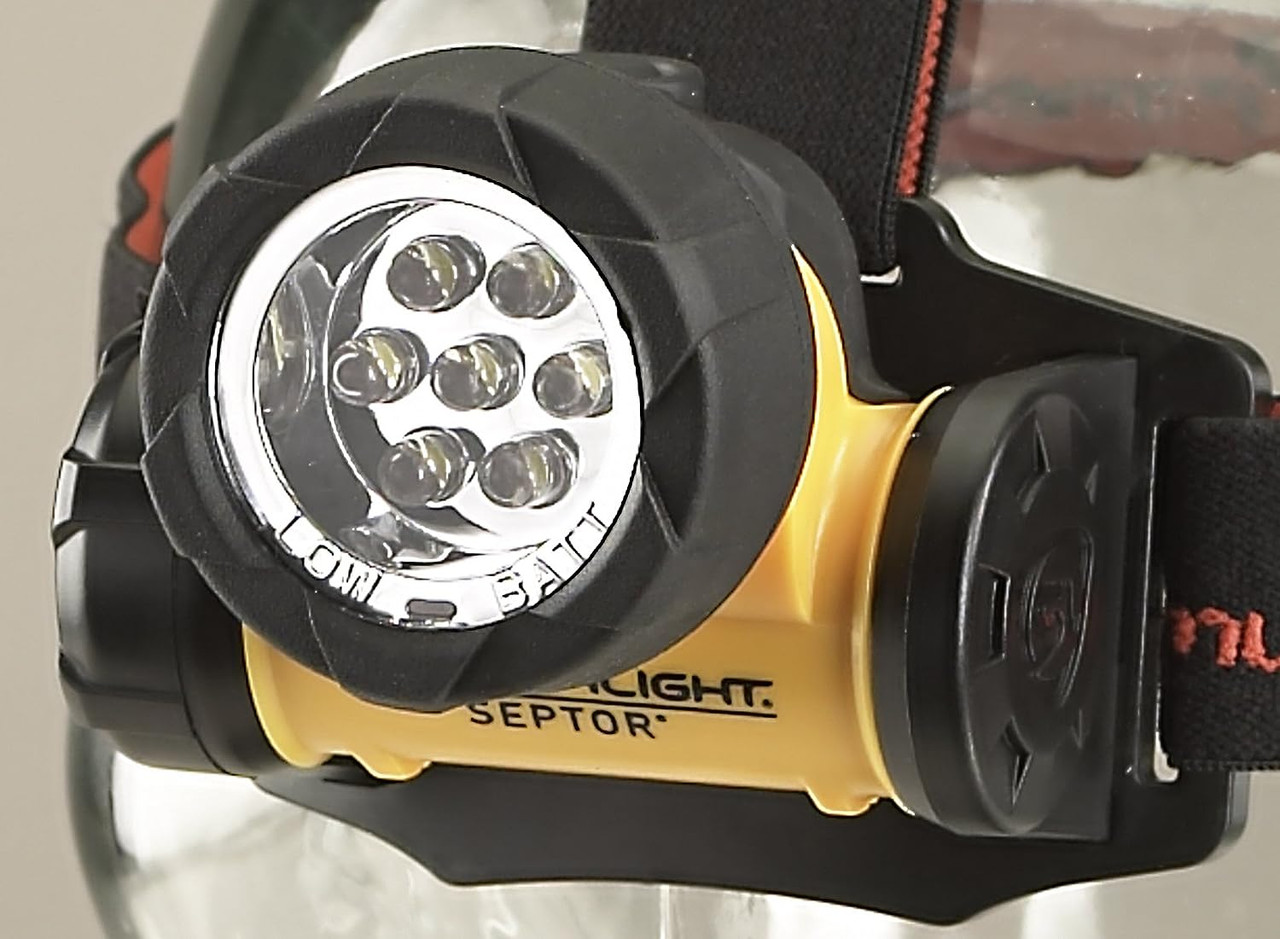 Streamlight 61052 Septor Rubber and Elastic Strap Headlamp | JB Tools