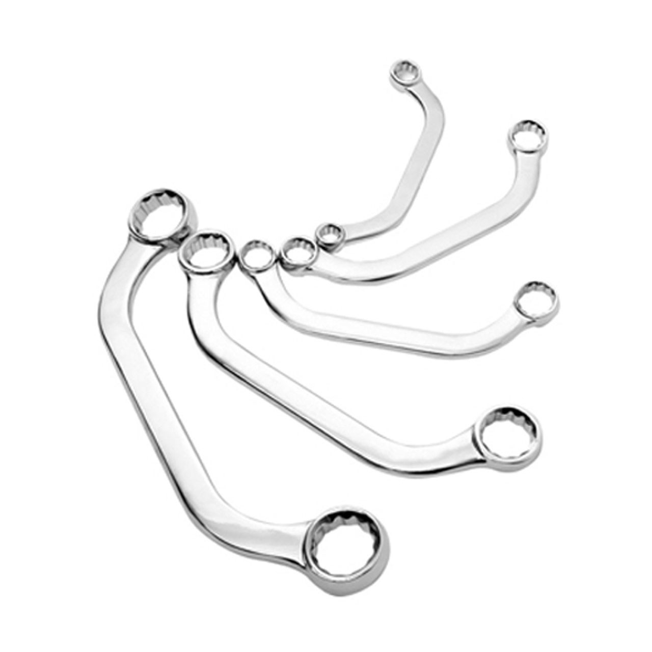 Sunex 5 Pc SAE Half Moon Double Box Wrench Set (9935) | JB Tools