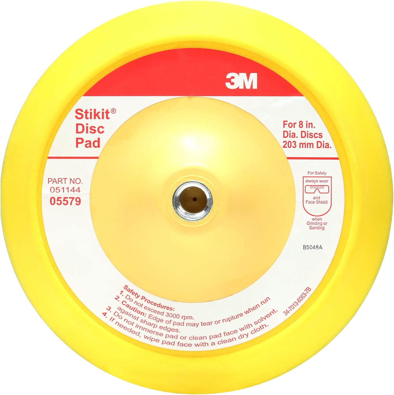 3M 8" Stikit Abrasive Disc Back-up Pad (05579) | JB Tools