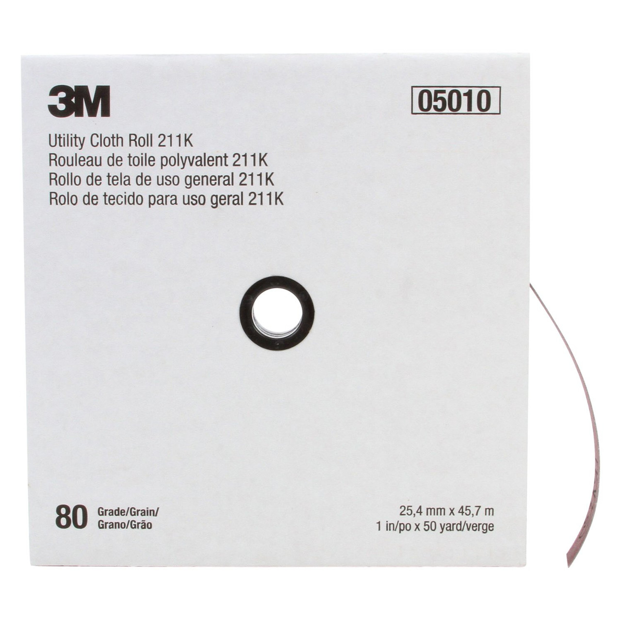 3M 1" x 50 Yard 80+Grit Utility Cloth Roll 211K (05010) | JB Tools