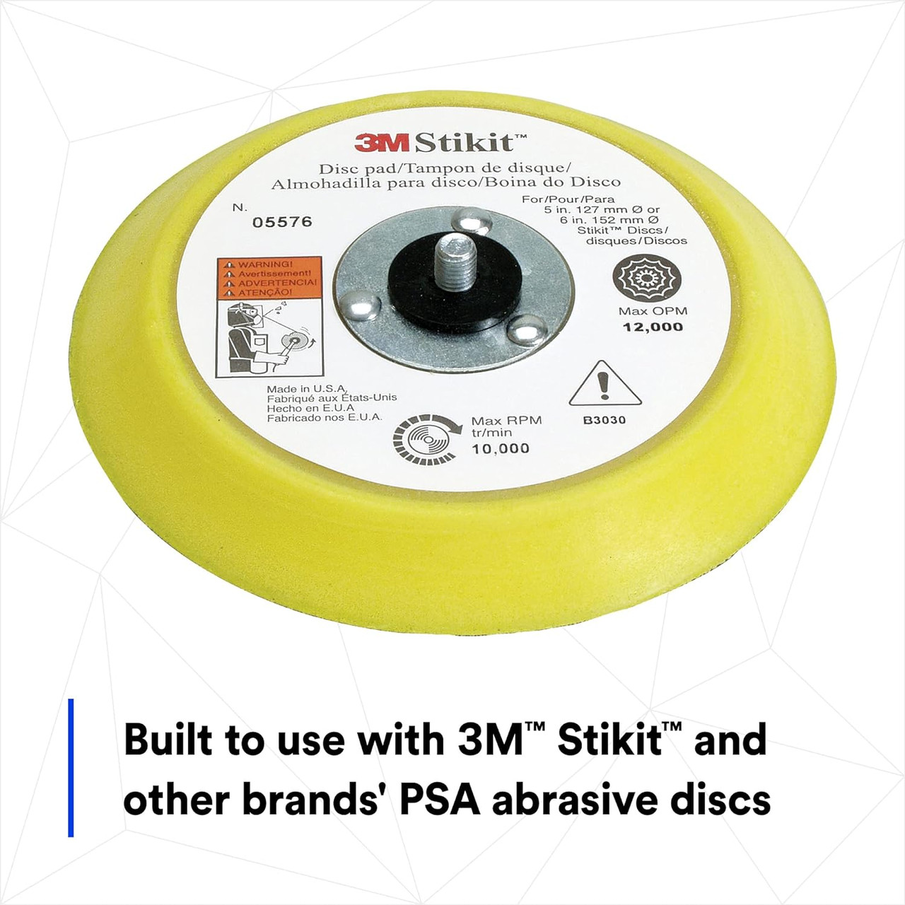 3M 6" X 3/4" X 5/16" Stikit Disc Pad (05576) | JB Tools