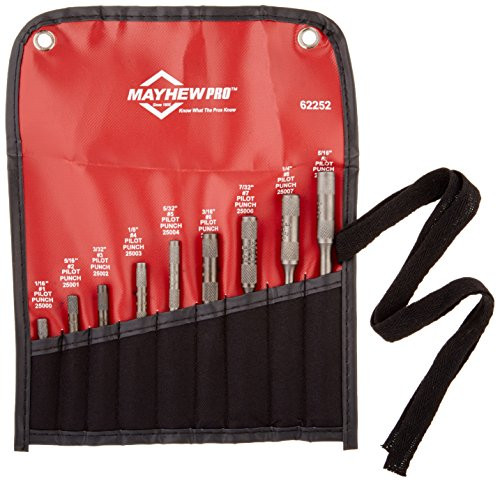 Mayhew Tools 62252 Pilot Punch Set, 9 Pieces | JB Tools
