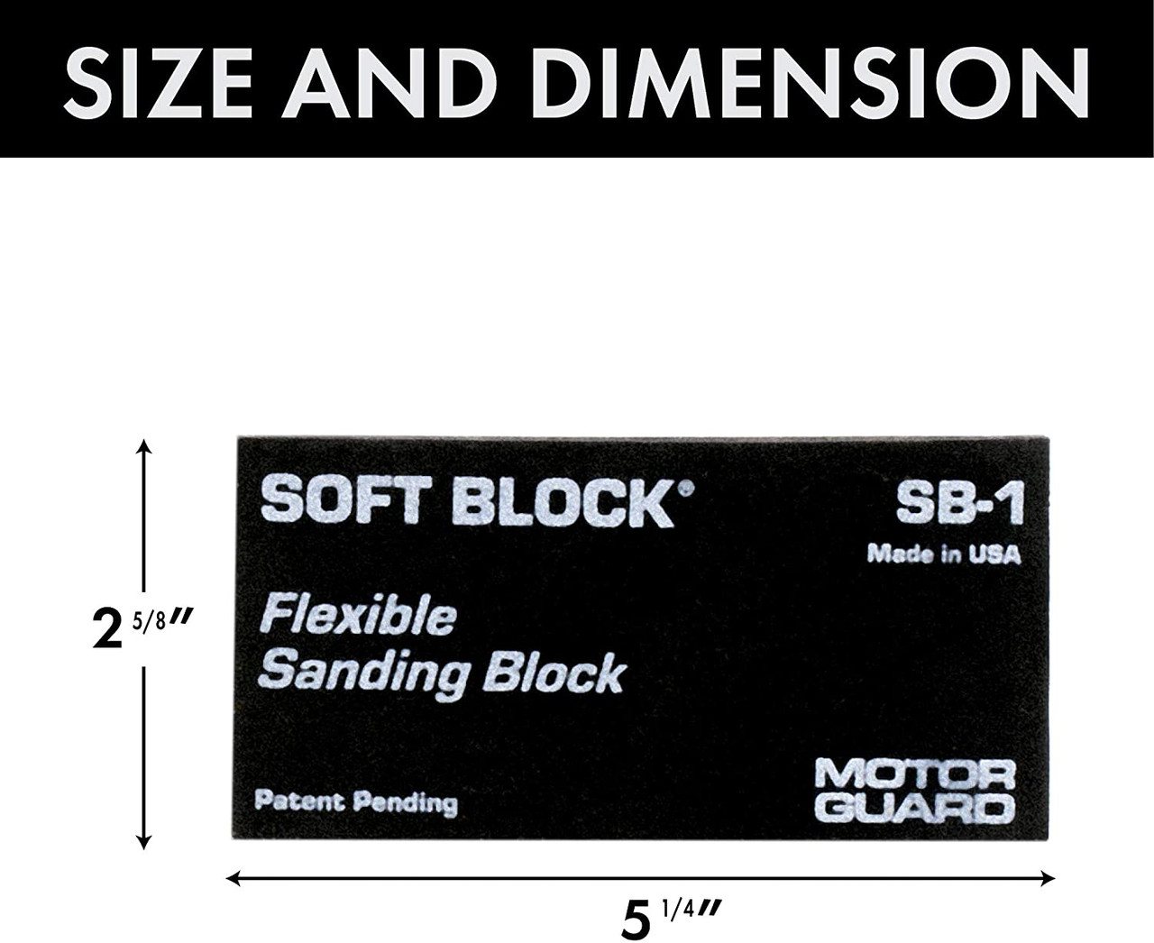 Motor Guard Soft Block Sanding Block (SB-1) | JB Tools
