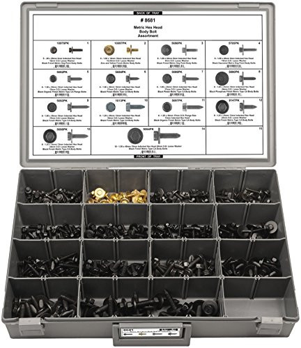 Disco Automotive 8681 Grey Replacement Hex Head Body Bolt Assortment ...