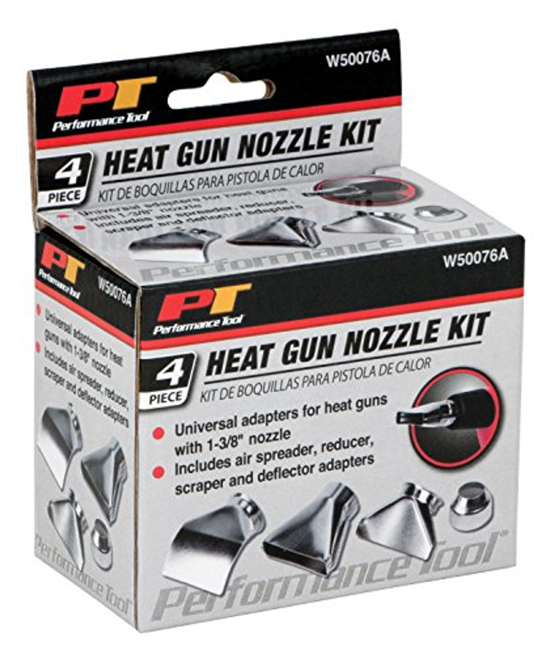 Performance Tool W50076A Universal 4 piece Heat Gun Nozzle Kit | JB Tools