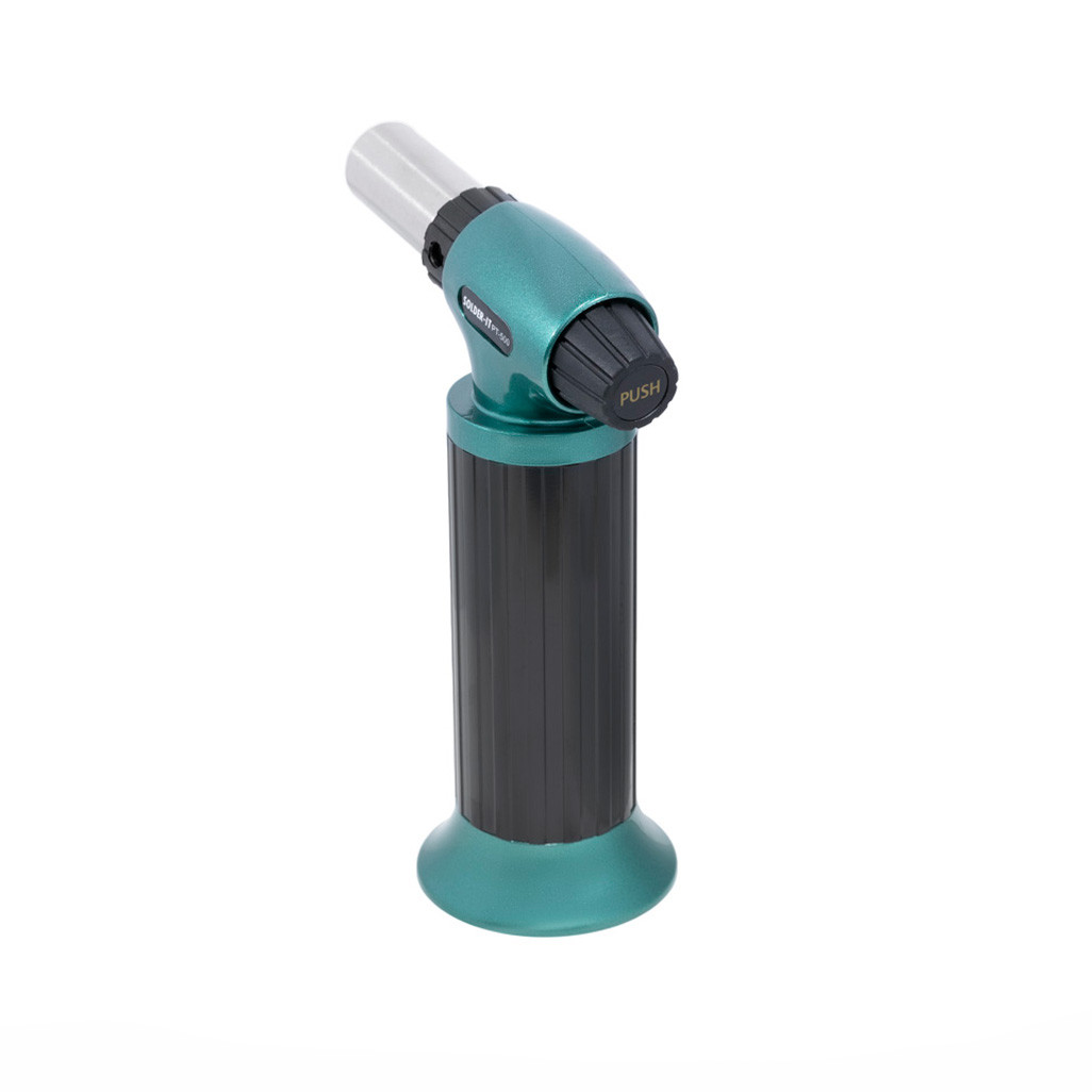 Solder-It Pro-Torch Butane Torch Heavy Duty Metallic Green 2500 Degrees ...