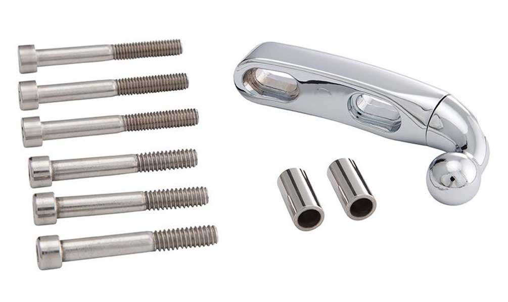 Ciro Drink Holder Perch Mount Chrome Plated And Rubber, Chrome Finish ...