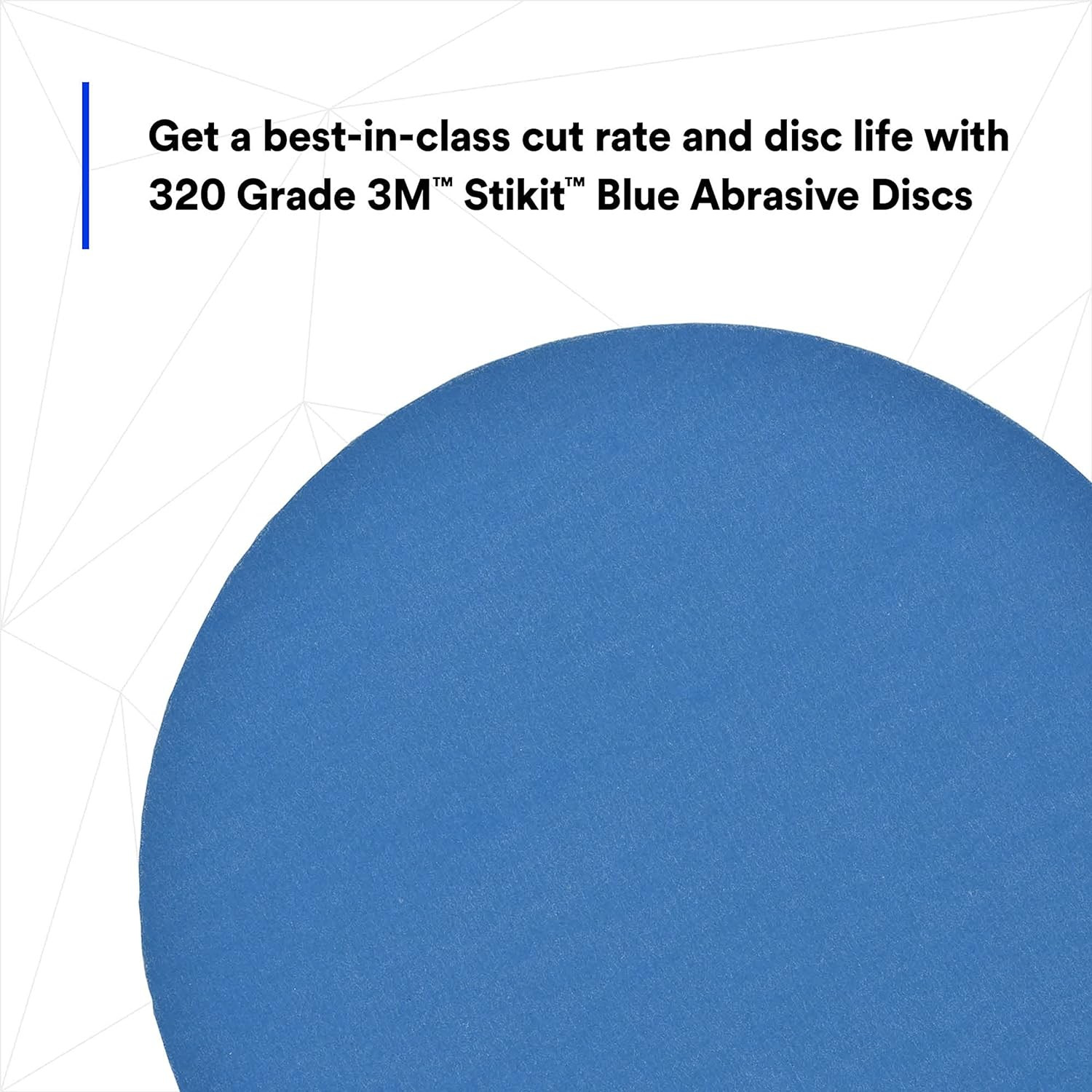 3M 6" 320+Grit Stikit Blue Abrasive Disc Roll (36210) | JB Tools