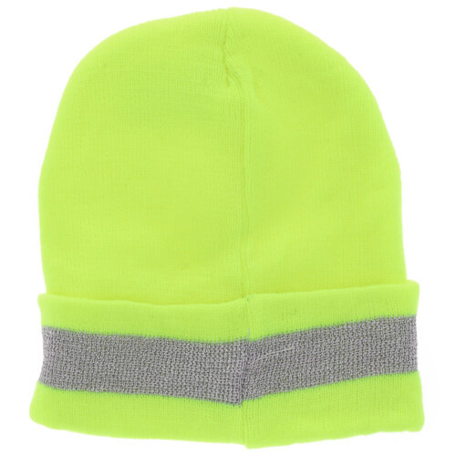 SAS Safety 690-1711 Yellow Knit Beanie w/ Reflective Trim | JB Tools