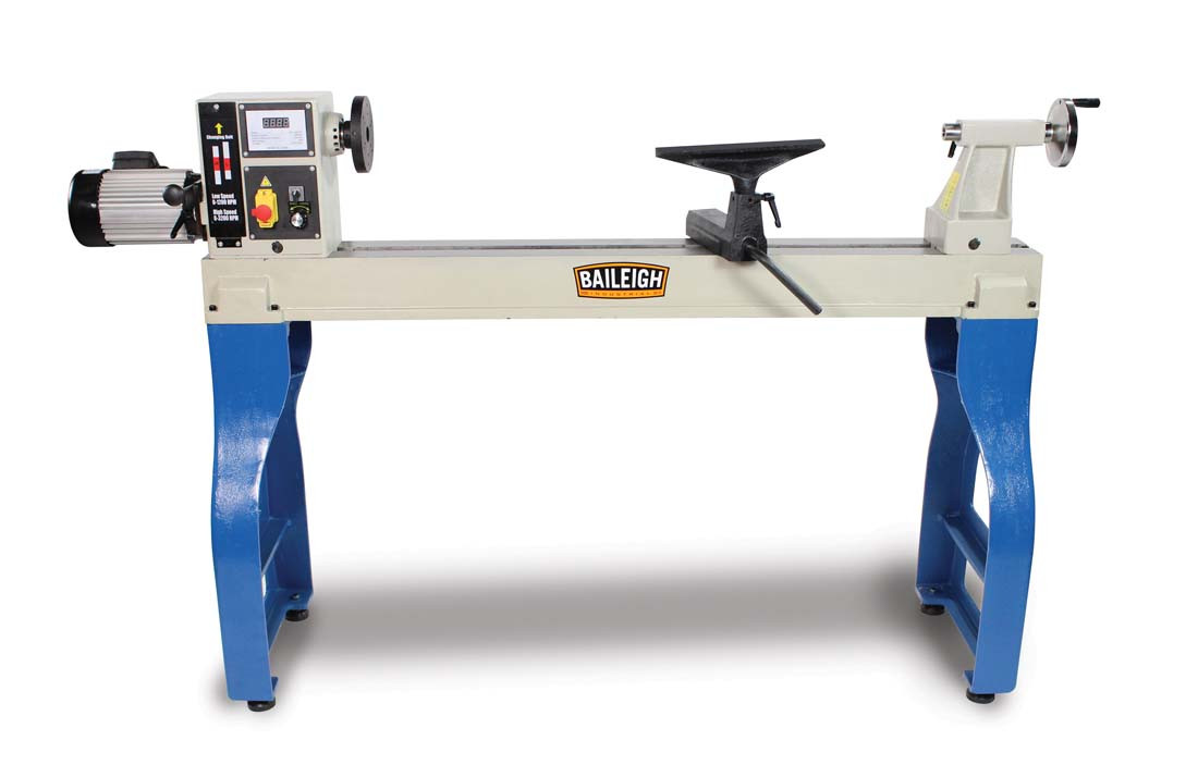 Baileigh Single Phase Variable Speed Wood Lathe (1008389) | JB Tools