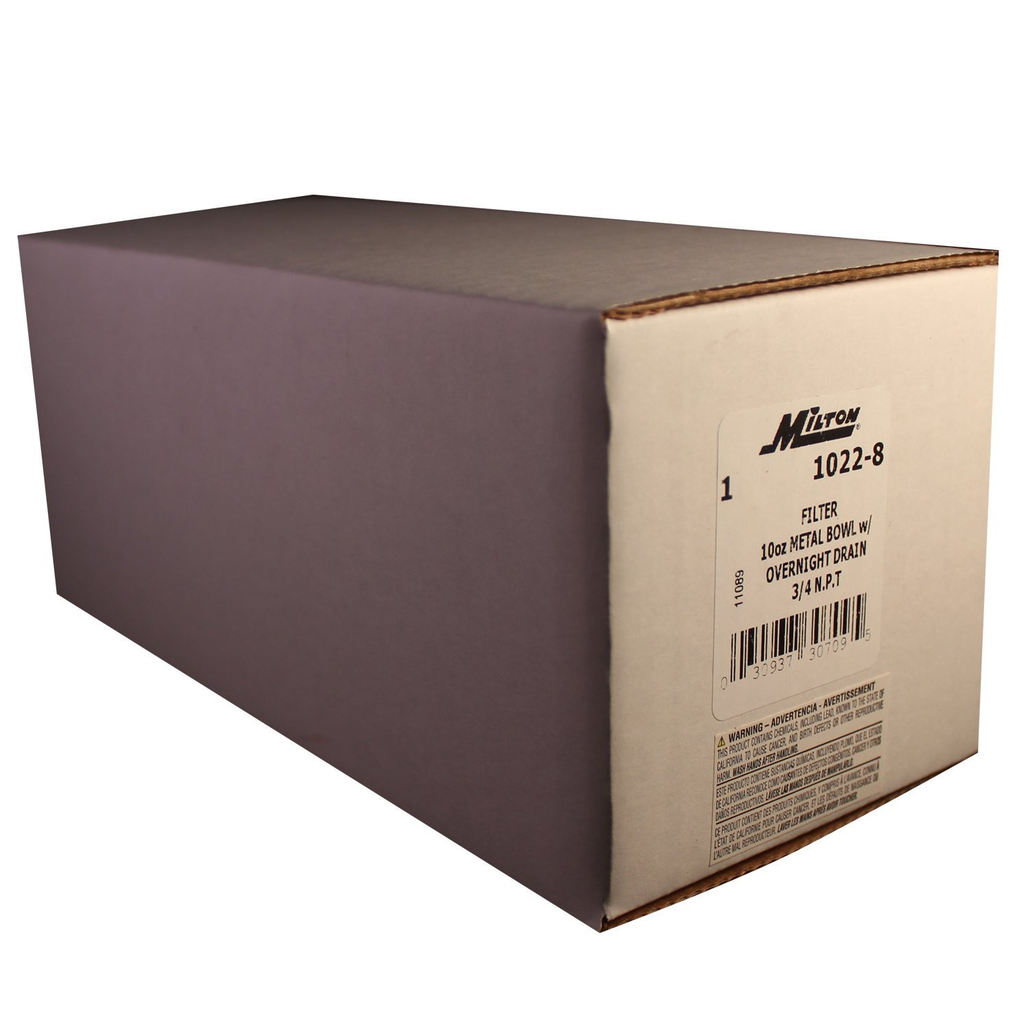 Milton 1022-8 3/4" NPT Metal FRL Micro Filter, 10 oz. bowl | JB Tools