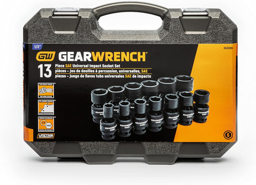 GearWrench 3 Pc 1/2" Dr 6 Pt SAE Universal Impact (84938N) | JB Tools