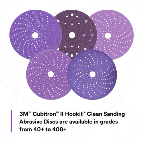 3M 6" 320Grit Cubitron II Hookit Clean Sanding Disc (31483) | JB Tools