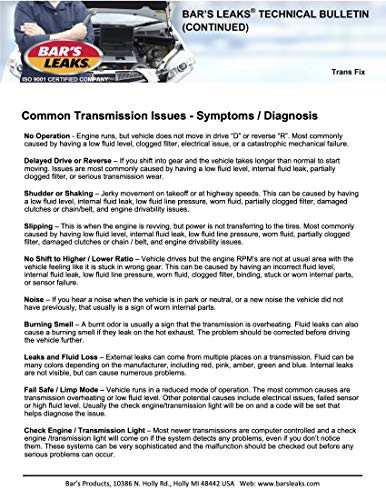 Bar's Leaks 11.5oz Trans Fix (1415) | JB Tools