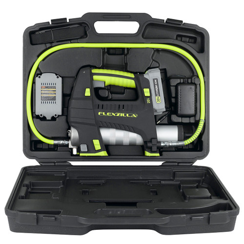 Flexzilla 20V Cordless Grease Gun with 42 LED Light & 2 Li-Ion ...