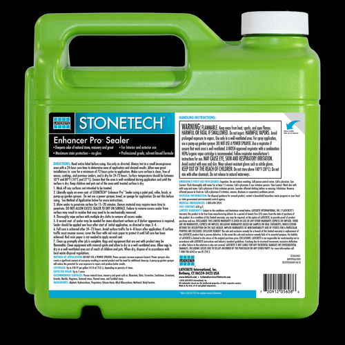 Stonetech Enhancer Pro Stone Sealer, 1 Gallon (ST304-0401) | JB Tools