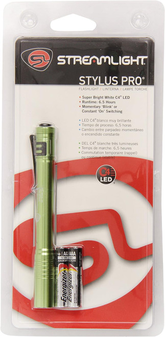 Streamlight Stylus Pro Lime Green Pen Light (66129) | JB Tools