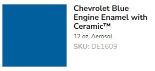 DupliColor 12oz Chevrolet Blue Engine Enamel Paint (DE1609) | JB Tools
