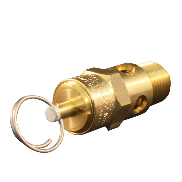 Milton 1090-125 1/4" MNPT ASME Safety Valve - 125 PSI Pop off Pressure ...