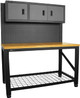 Homak 59-Inch Wood Top Workbench with 3 Door Cabinet, Steel (GS00659031 ...