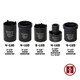 Powerbuilt Spindle Nut Socket Tool Kit 5-Pc (648636) | JB Tools