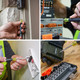 Klein Tools 32717 Precision Screwdriver Set w/ Case, All-in-One Repair ...